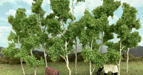 Model Tall OO Trees Light Green.