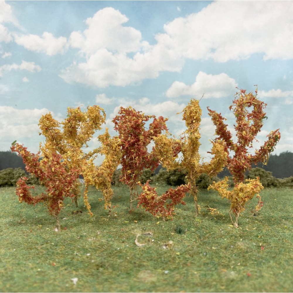 Model N gauge Trees or OO Saplings in Autumn shades