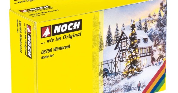 Model railway and diorama Snow and Winter Set from Noch 08758