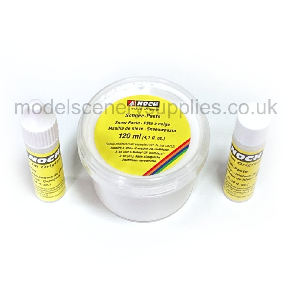 Model railway and diorama Snow and Winter Set from Noch 08758