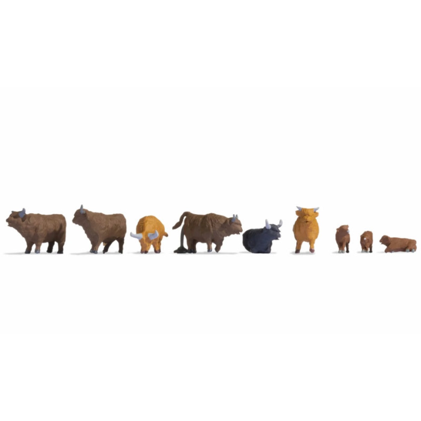 Model railway Cows, Highland Cattle OO