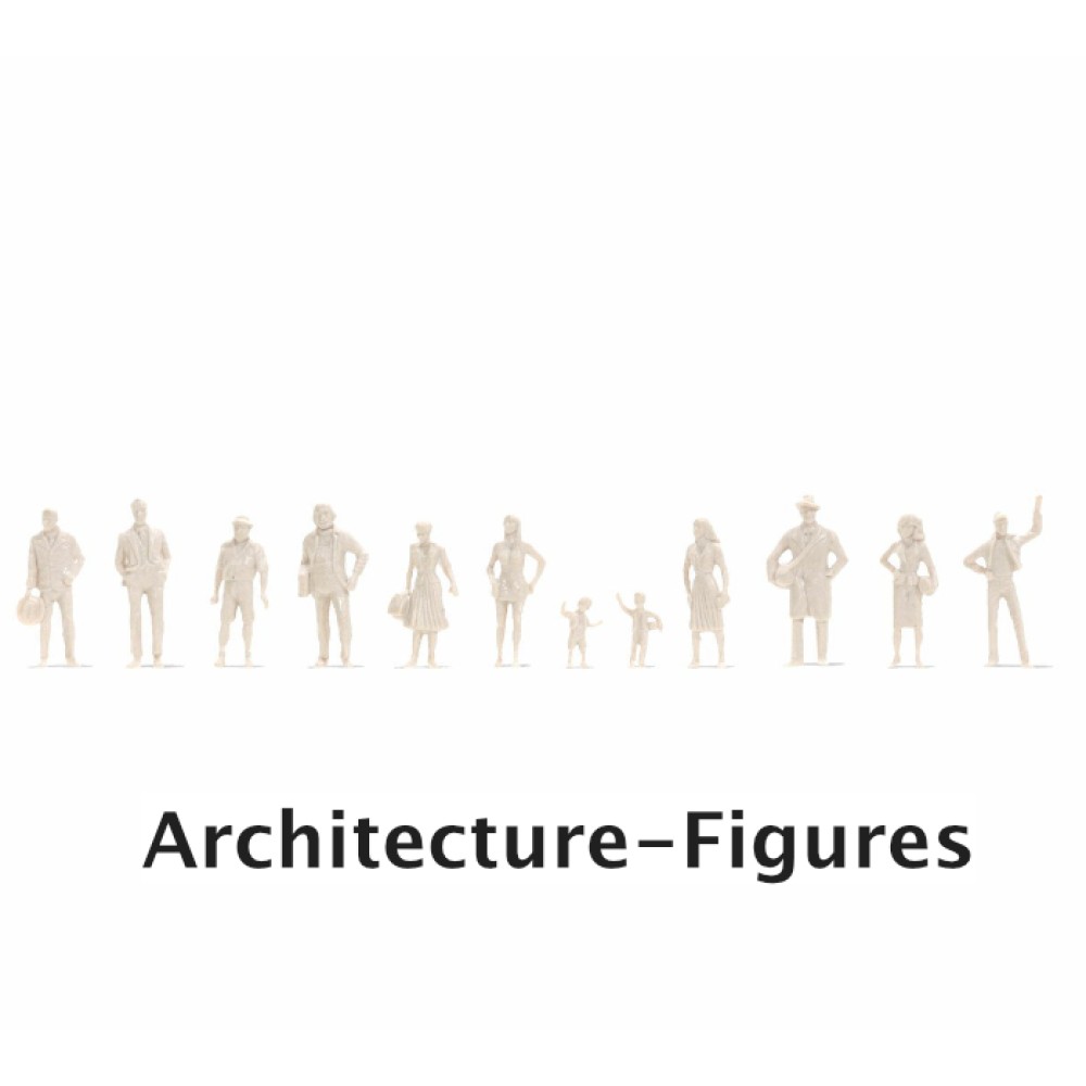 Architecture scale model Figures Scale 1:100