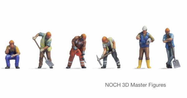 N Gauge model railway Railway Construction Workers N Gauge 3D Printed ...