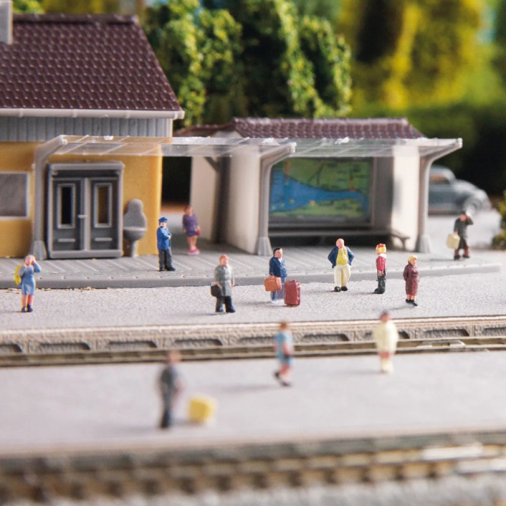 Z Gauge model railway people.