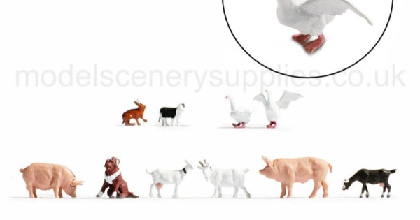 Model Farm Animals TT scale 1:120 Noch 45711