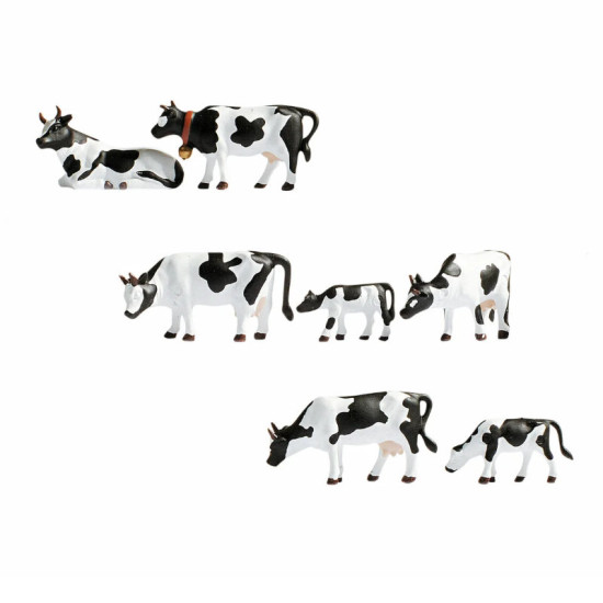 Model Cows Black and White TT scale 1:120 Noch 45721