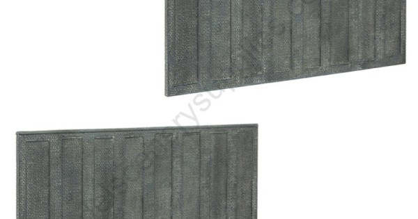Model railway detailed Tall Retaining Walls x 2 OO Scenecraft 44-590
