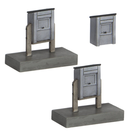 Railway Relay Boxes wooden OO Scenecraft 44-0501