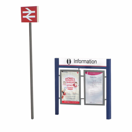Model Modern Station Signage 44-548