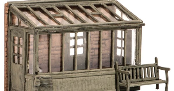 Model railway Conservatory and garden seat OO Wills SS24